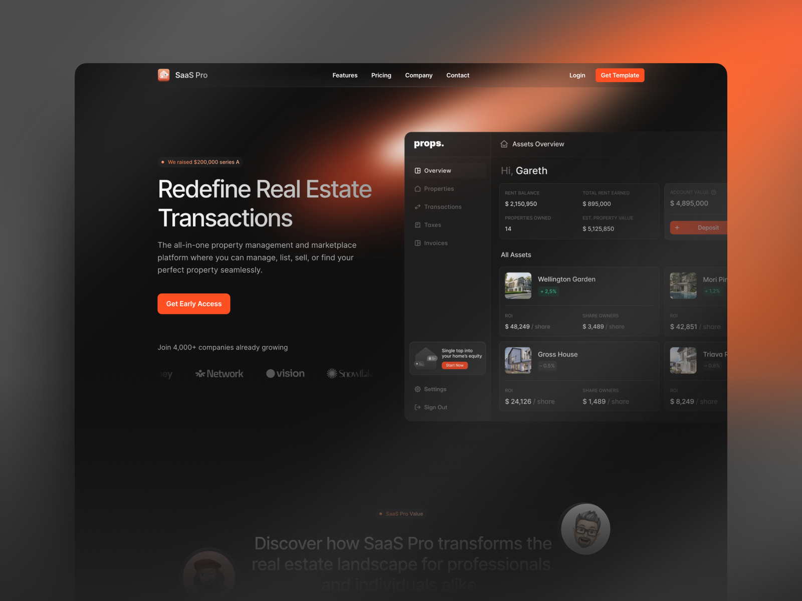 SoftPro: Responsive SaaS Website Template by Nur Praditya — Framer ...