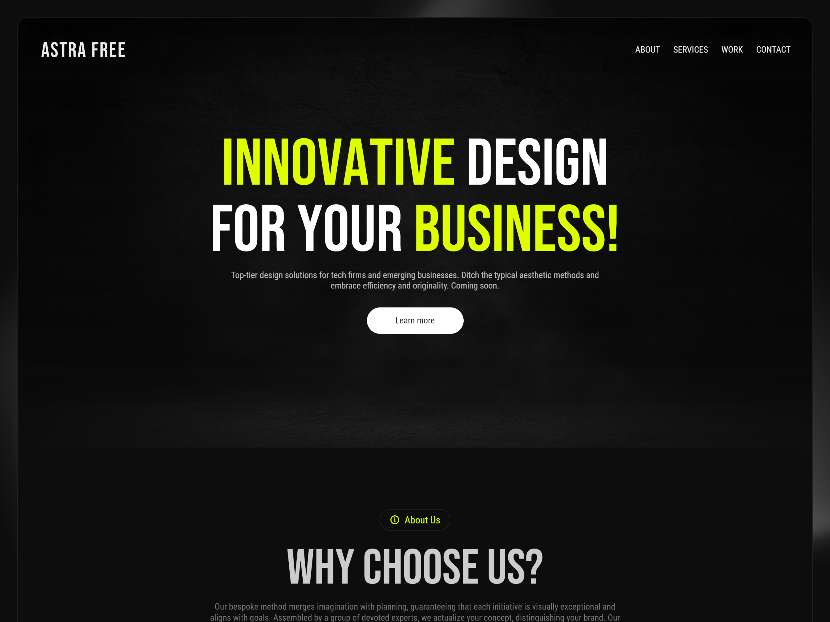 Astra Free : Free Landing Page Website Template by Moise — Framer Marketplace