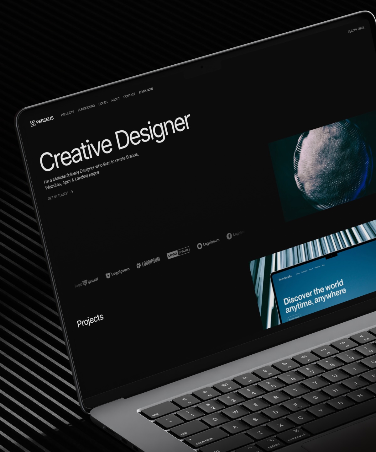 Perseus: Responsive Portfolio Website Template by Sandeep — Framer ...