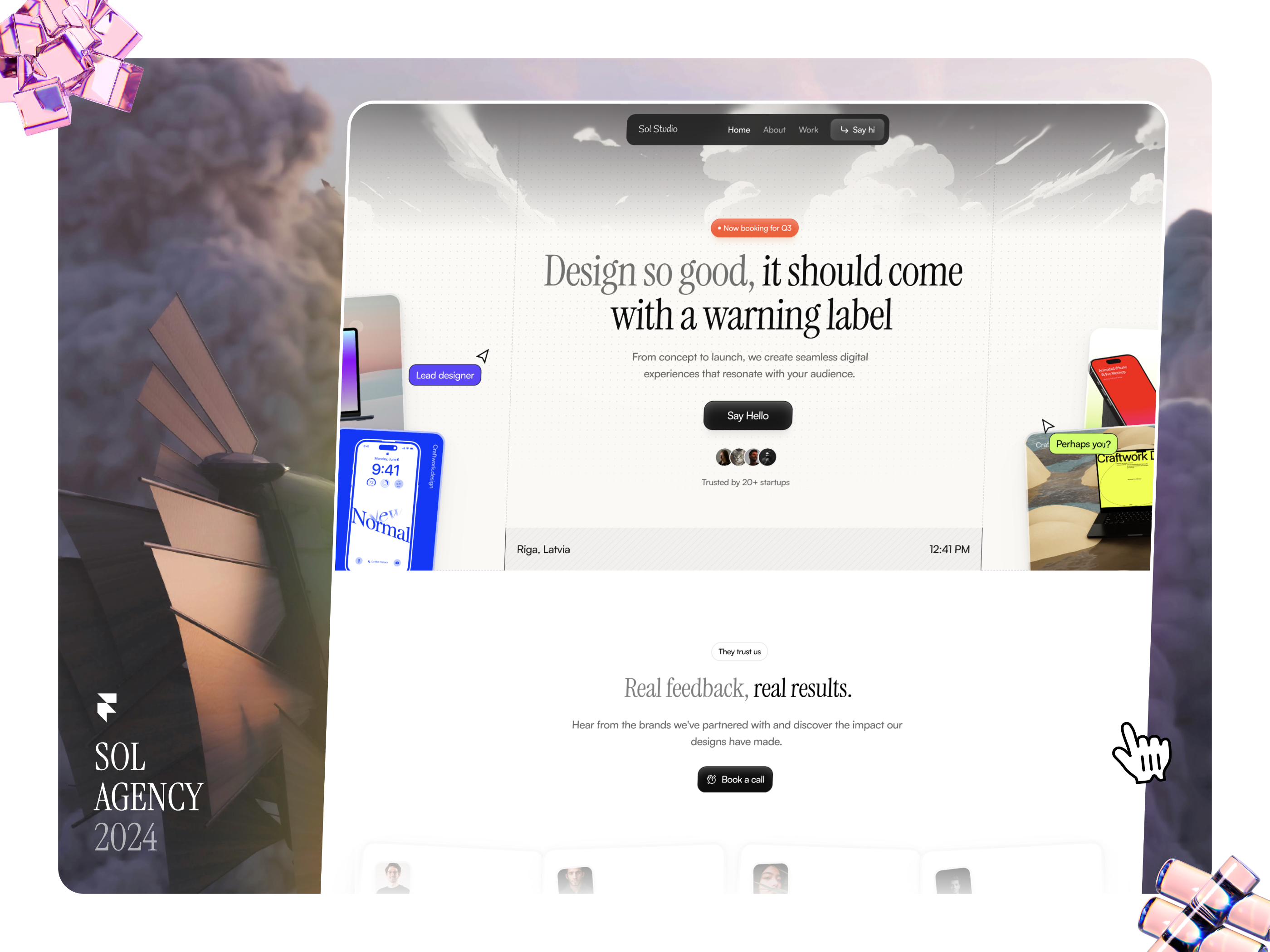 Sol: Free Portfolio Website Template by Akim — Framer Marketplace