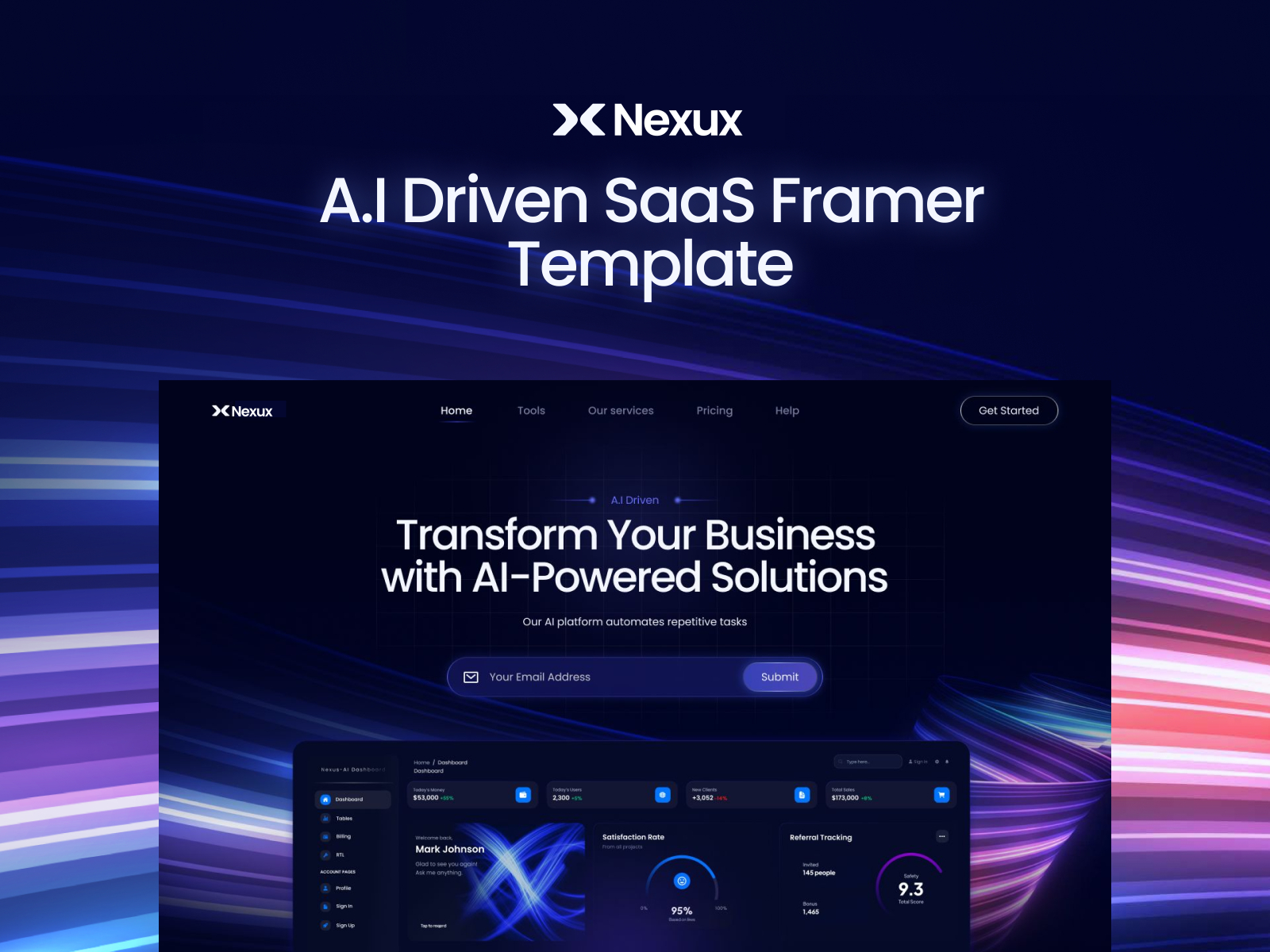 NEXUX: Free Business Website Template by Mohamed Ahshan — Framer ...