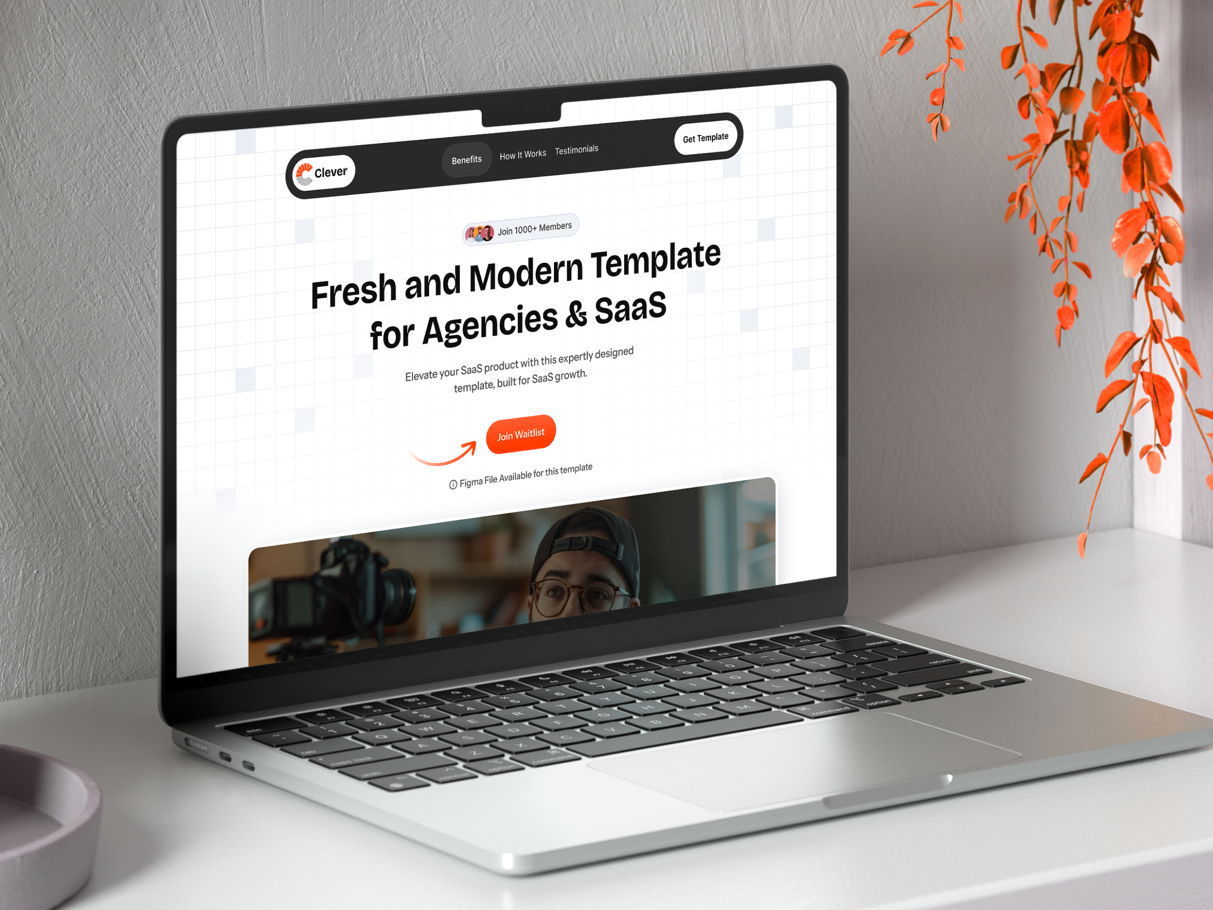 Clever: Free SaaS Website Template by Praha — Framer Marketplace