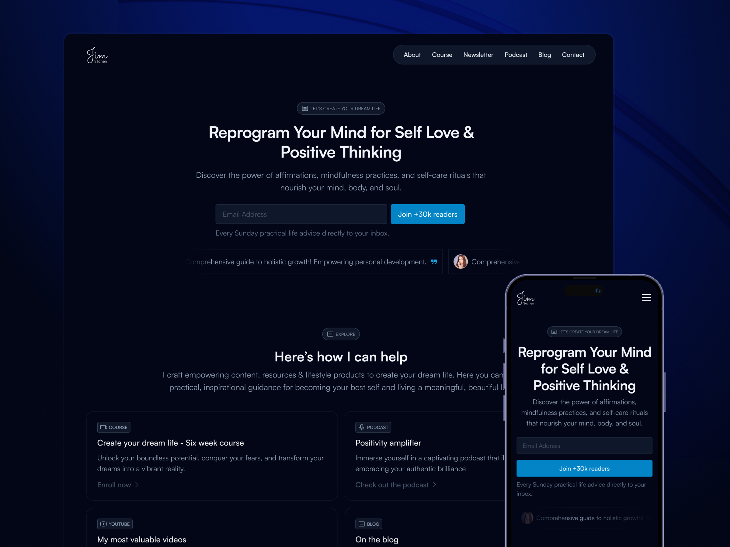 Ethos: Responsive Personal Website Template by Muthu Kumaresh — Framer Marketplace