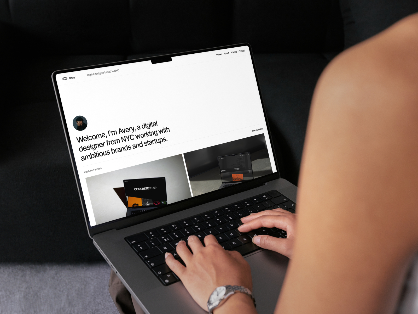 AVERY: Free Portfolio Website Template by Ludovic Losco — Framer ...