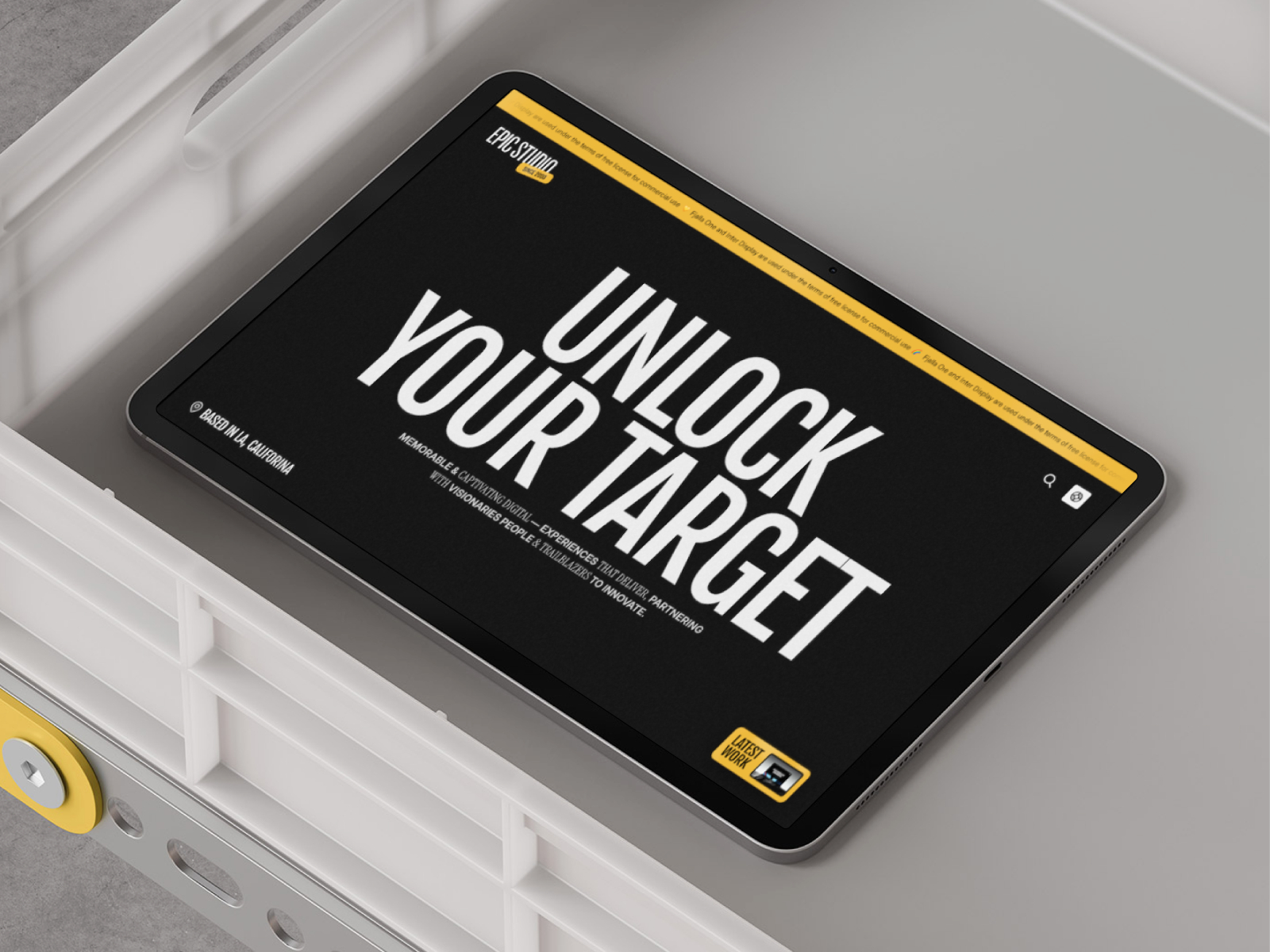 Epic: Free Portfolio Website Template by Westhill Studio — Framer ...