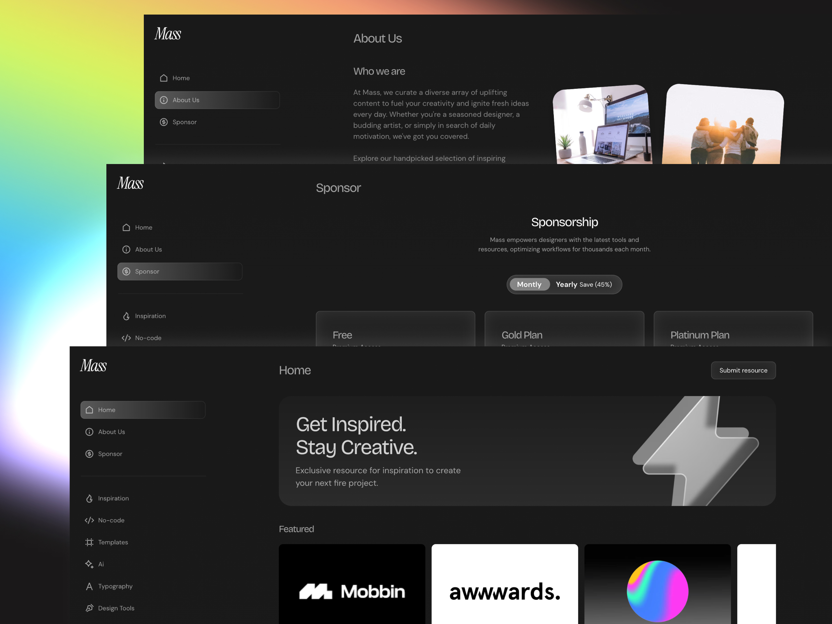 Mass: Free Art & Design Website Template by Plaiter — Framer Marketplace