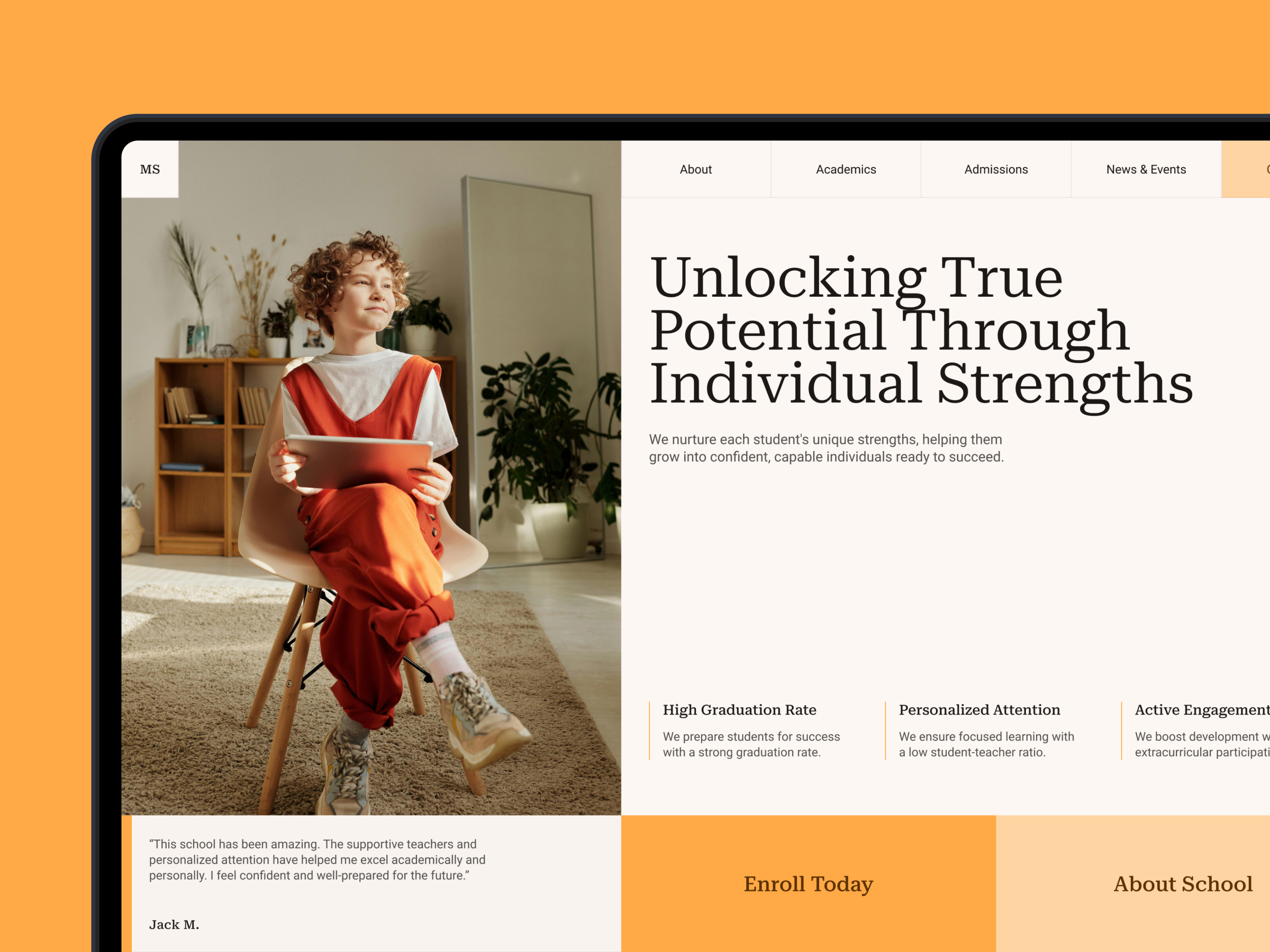 MindSpring: Responsive News Website Template by NutsDev — Framer ...