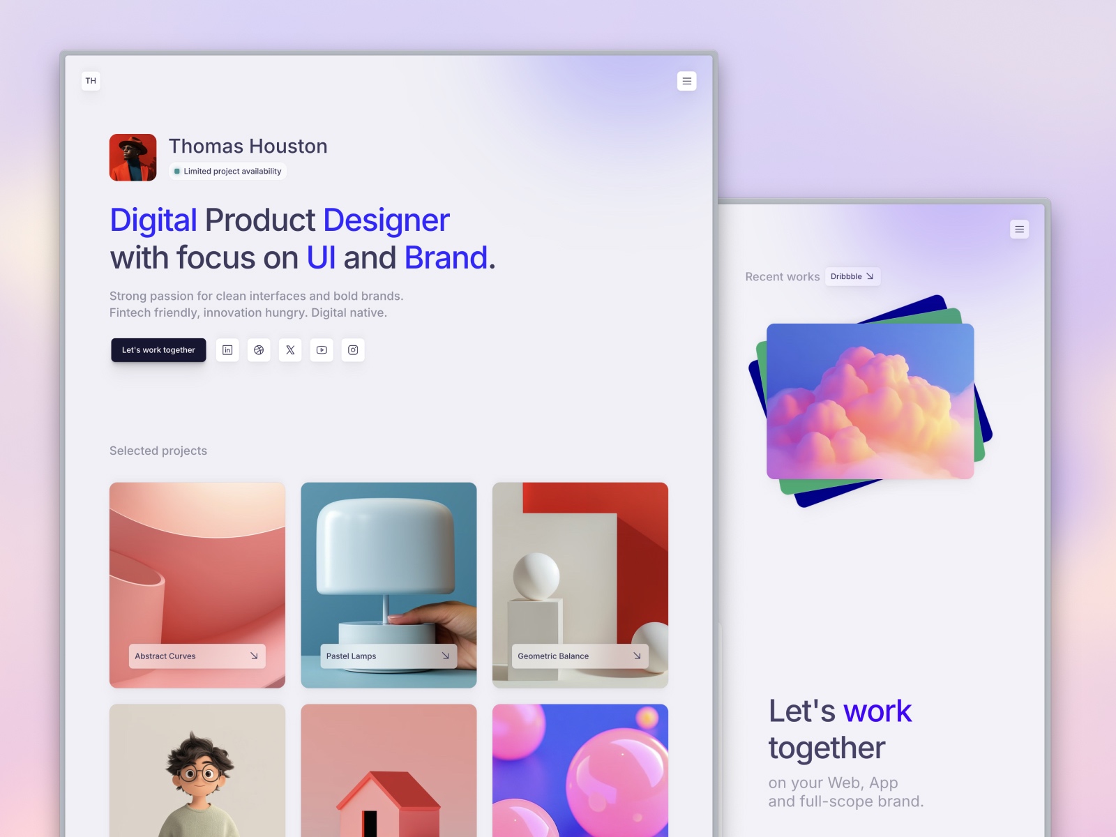 Showcase X: Responsive Personal Website Template by Tomáš Hustoles ...