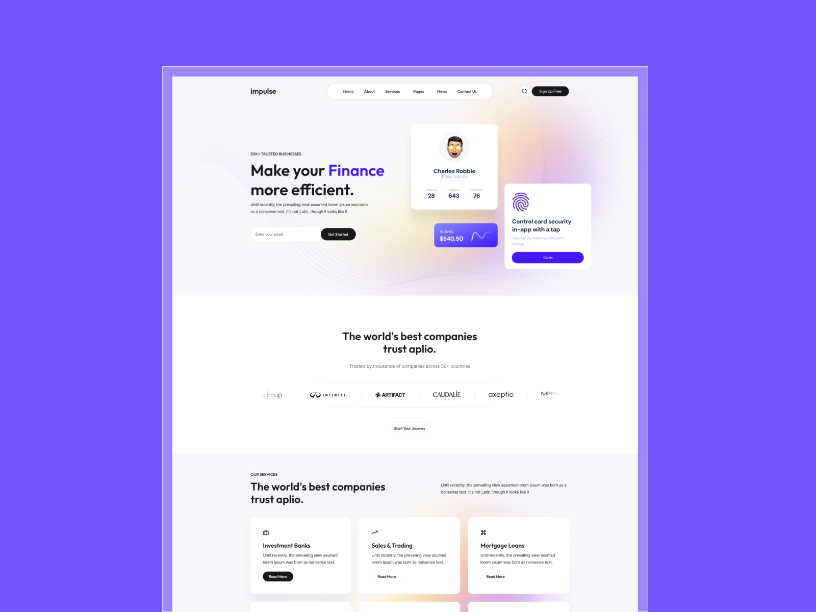 Impulse: Responsive SaaS Website Template by OneFramer — Framer Marketplace
