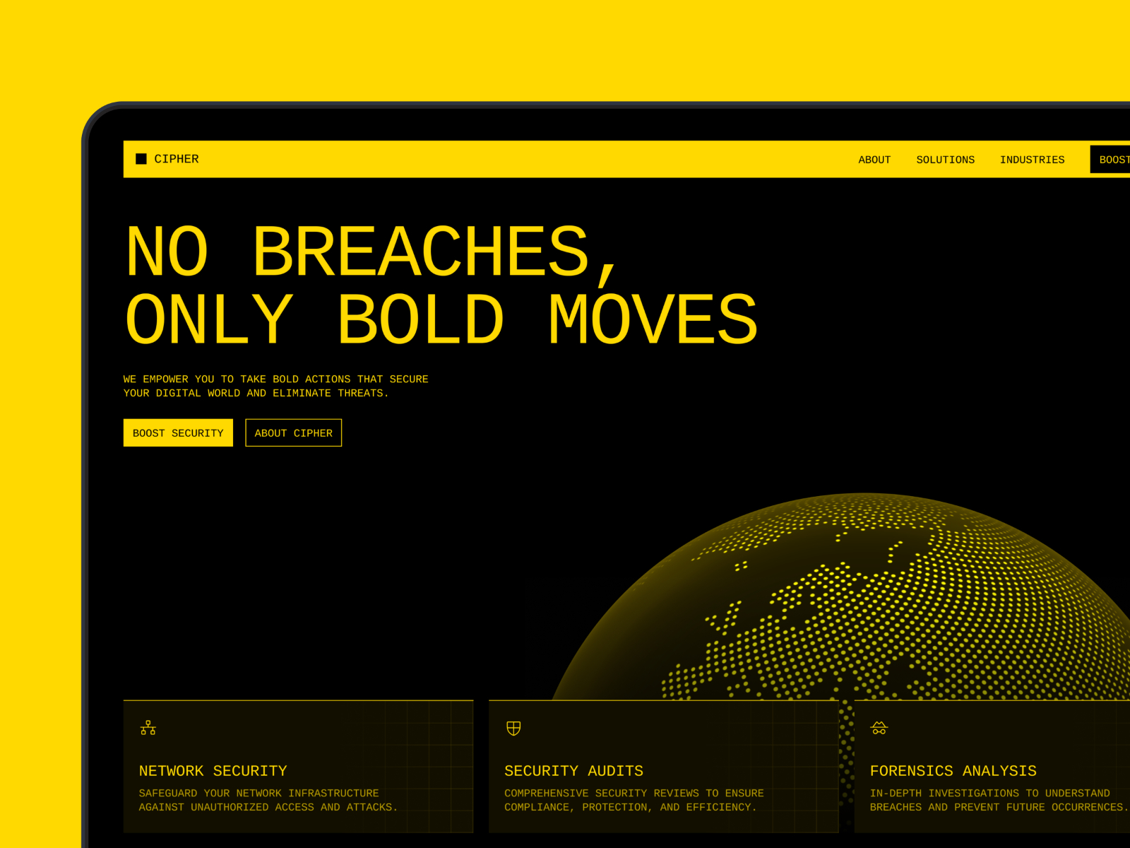 CIPHER: Responsive Agency Website Template by NutsDev — Framer Marketplace