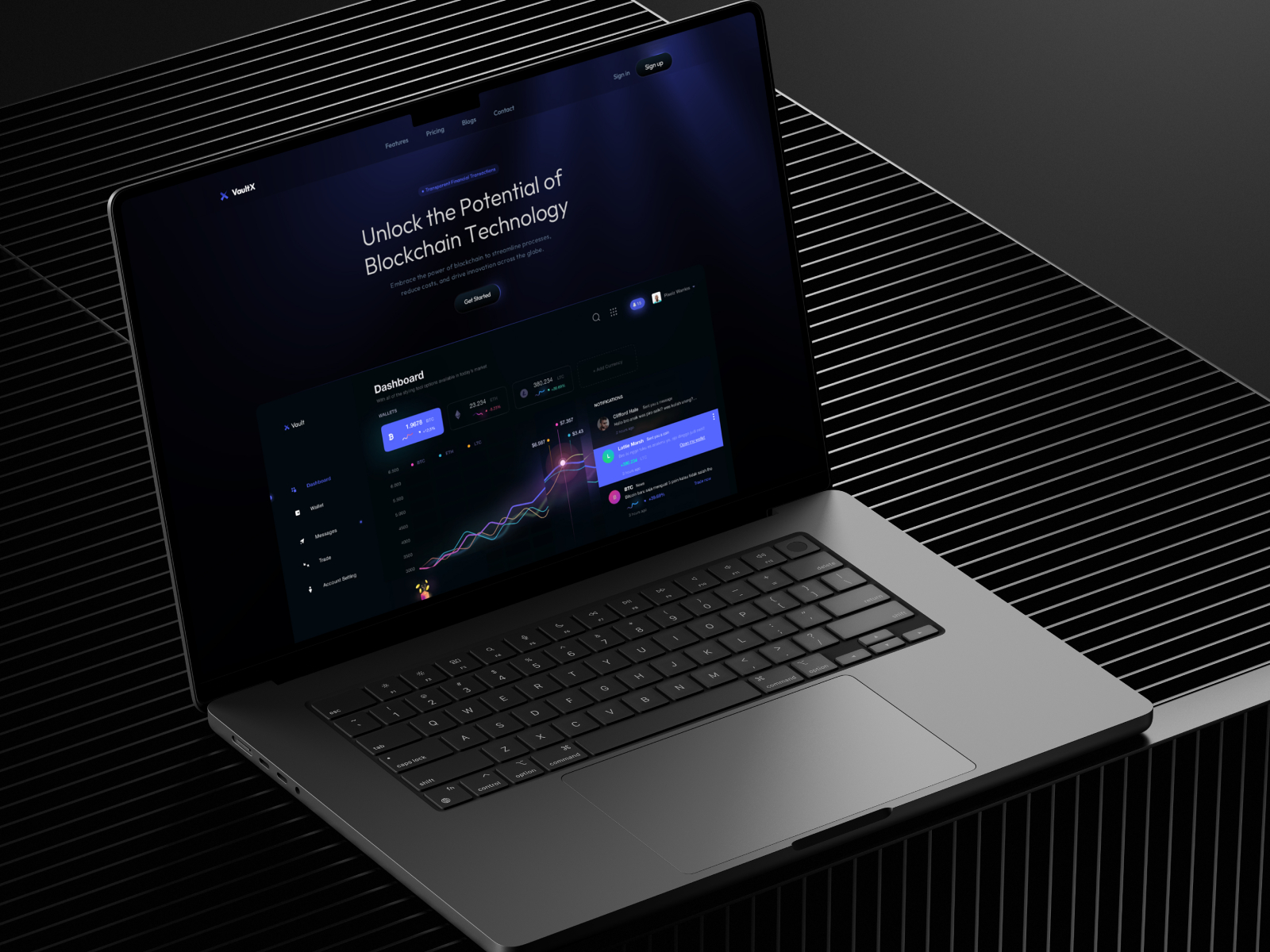 VaultX: Free AI Website Template by Zaid Khan — Framer Marketplace