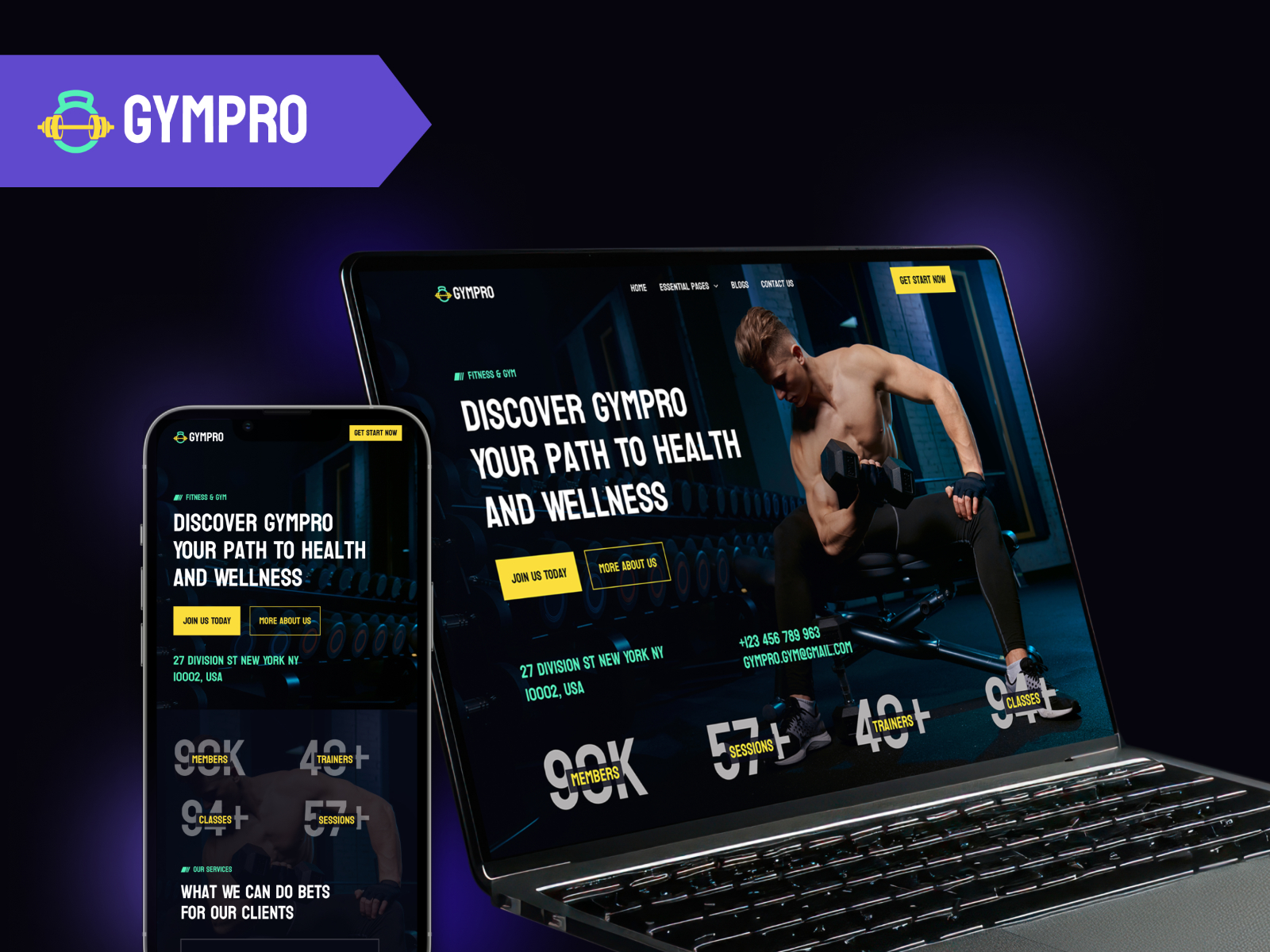 GymPro: Responsive Ecommerce Website Template by FramerDevs — Framer ...