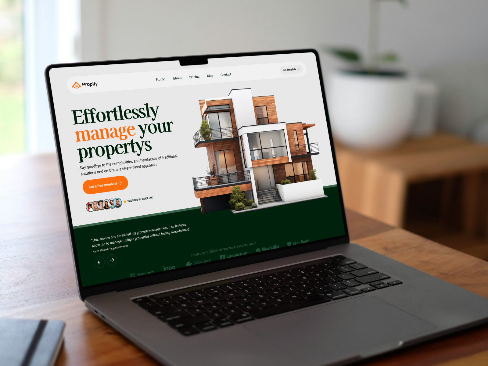 Propify: Responsive Real Estate Website Template by Nathália Lourenção ...