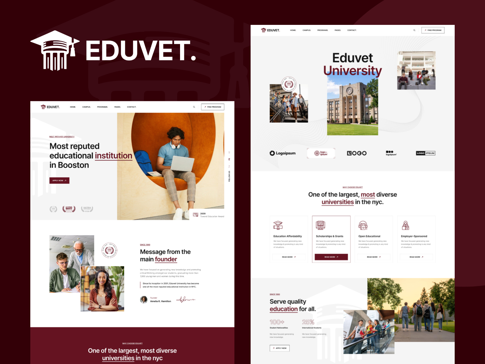 Eduvet: Responsive Portfolio Website Template by FramerDevs — Framer ...