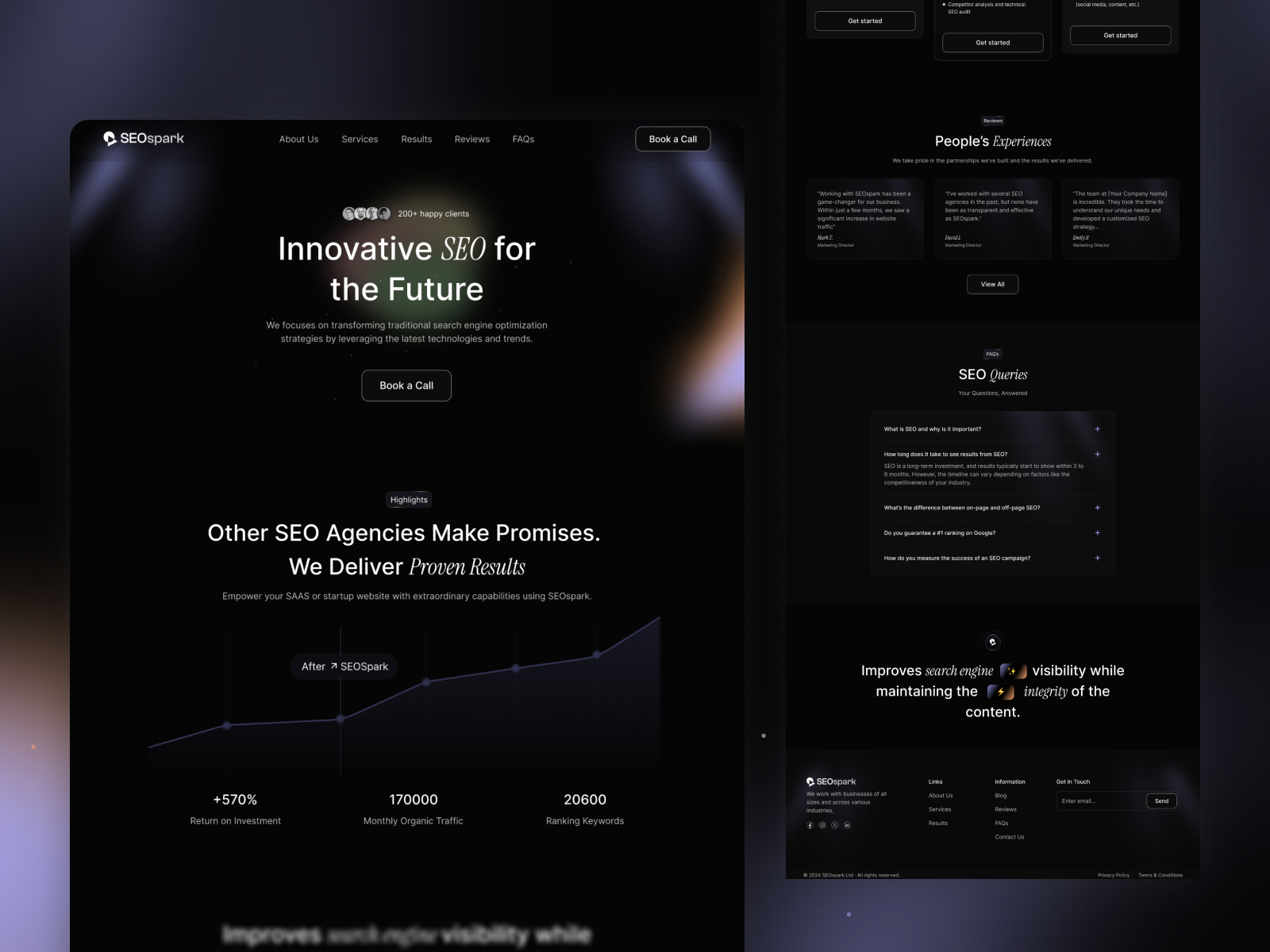 SEO Spark: Responsive Portfolio Website Template by Tanjim Islam — Framer Marketplace
