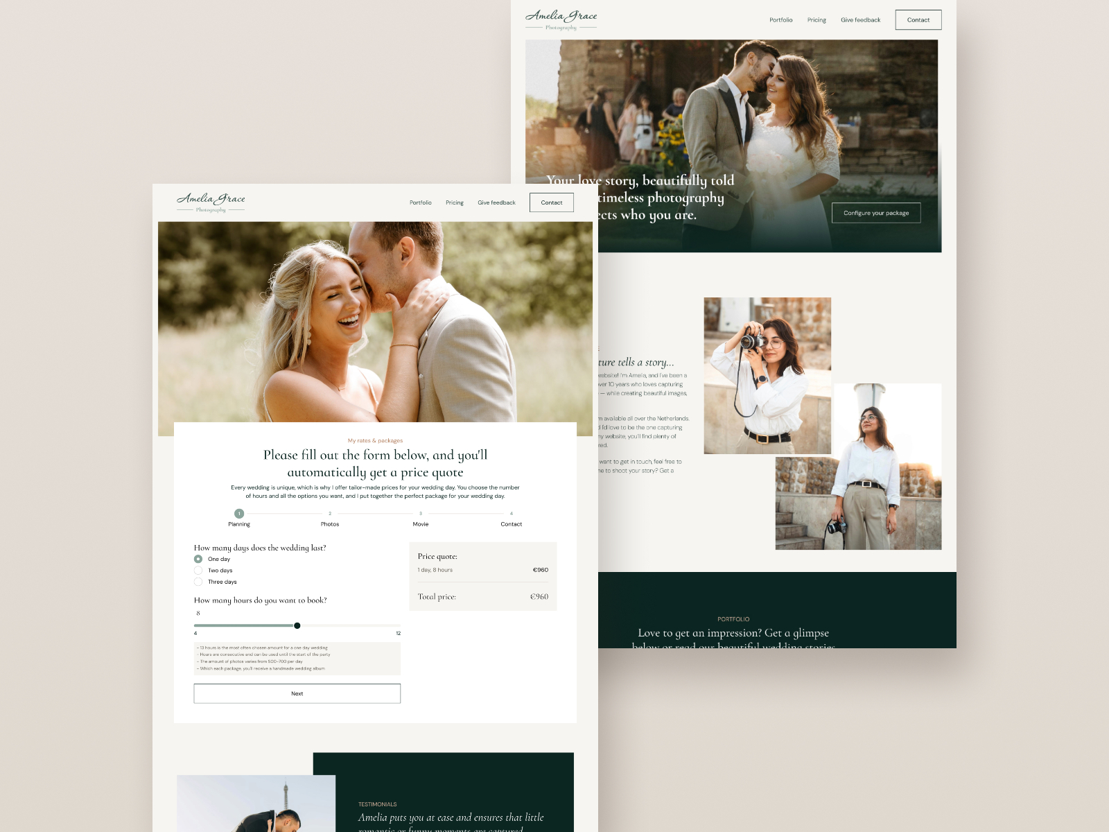 Capture: Free Photography Website Template by ConvertCalculator ...
