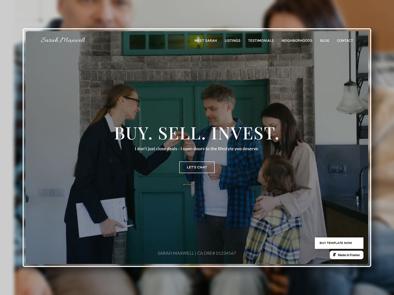 Realtor: Responsive Realtor Website Template by Dennis Uvokeke — Framer ...