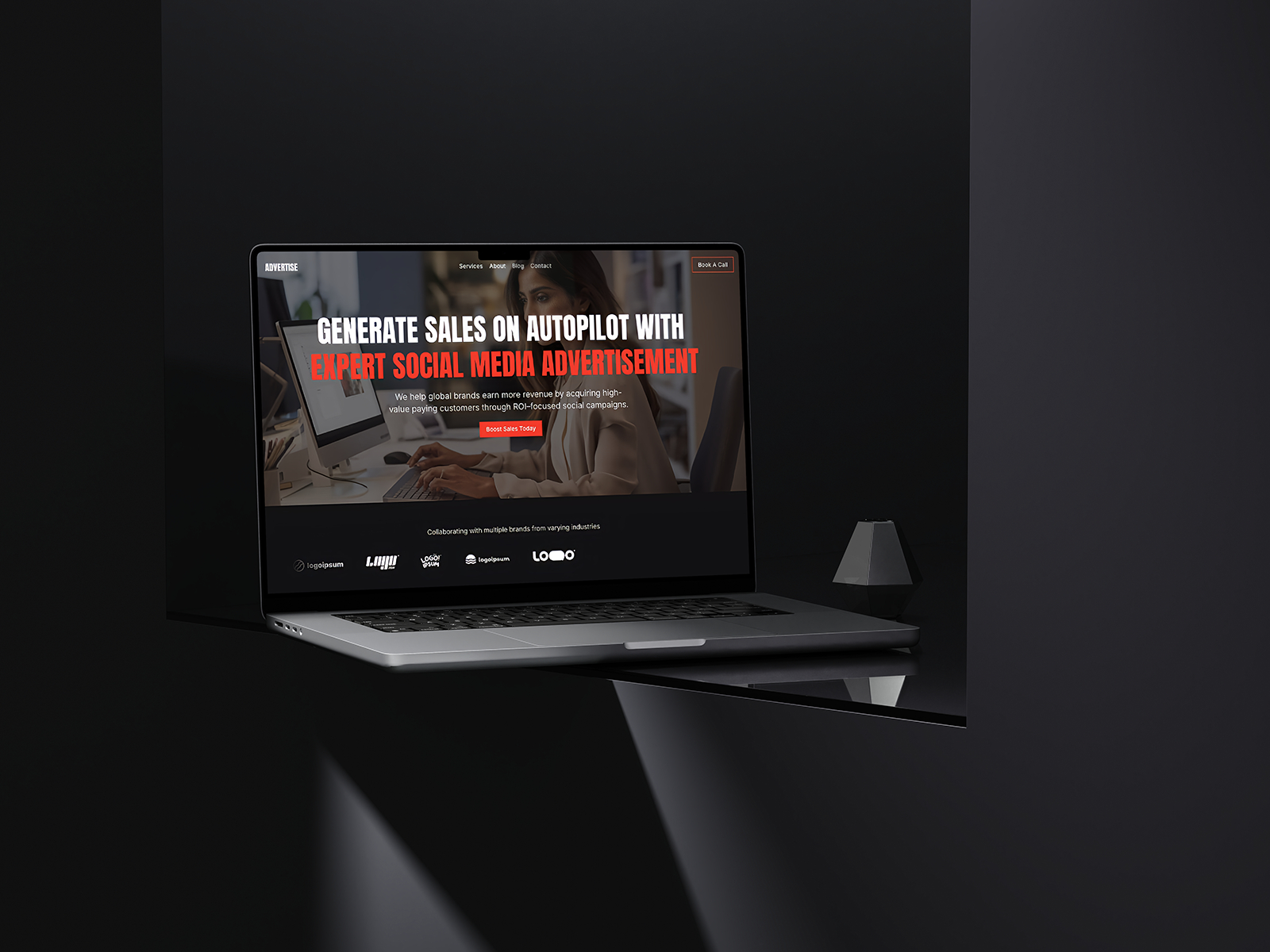 Advertise: Responsive Business Website Template by Ramish Aziz — Framer ...