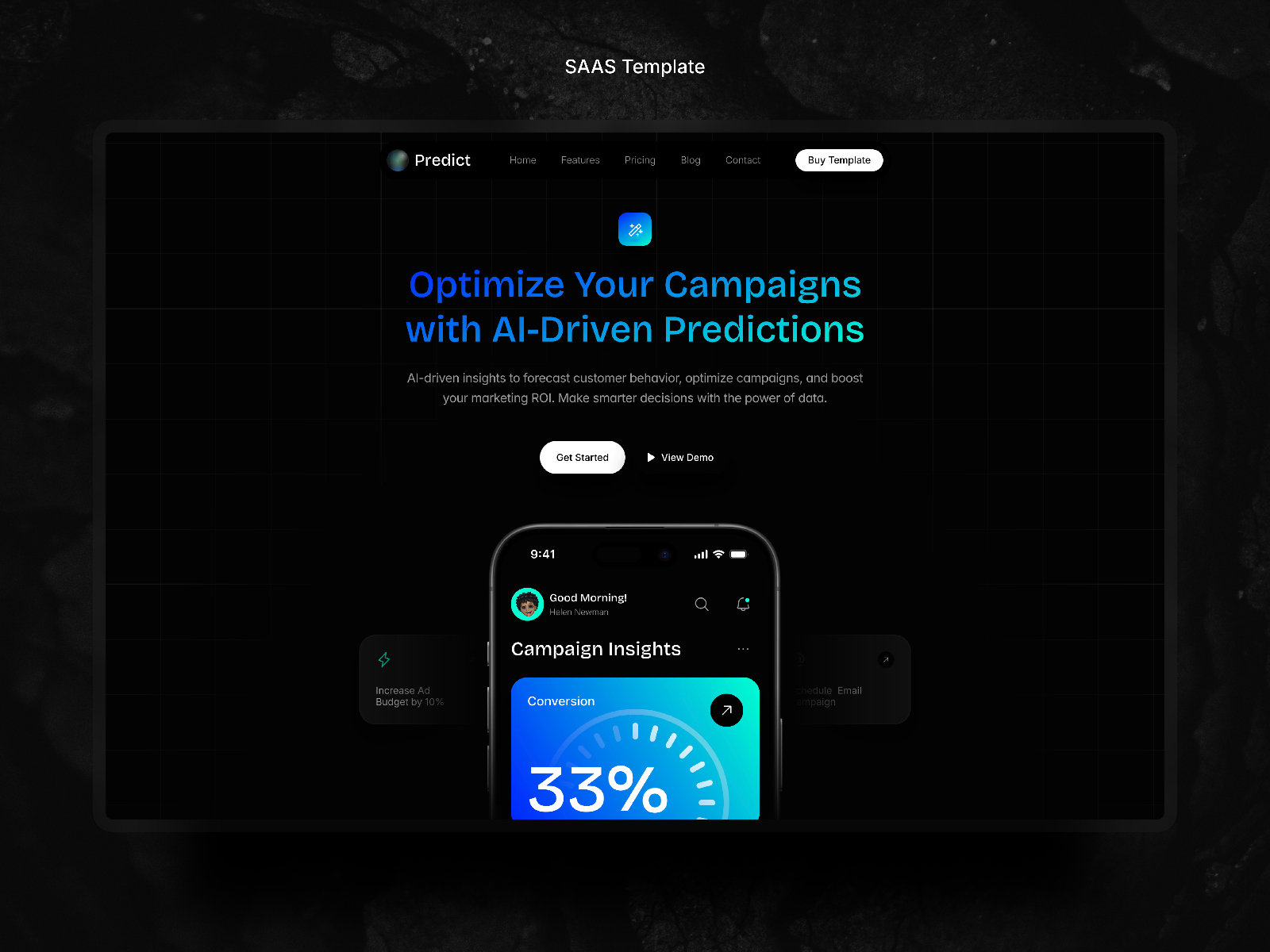 Predict: Responsive AI Website Template by Cristian Mielu — Framer ...