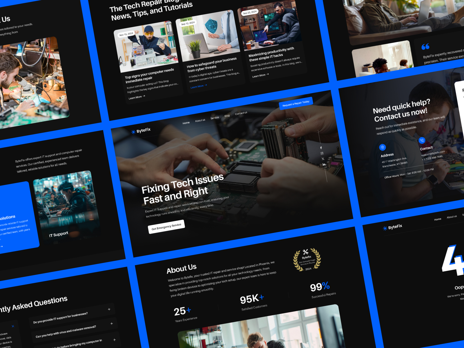 ByteFix: Responsive Business Website Template by Ui Mile — Framer Marketplace