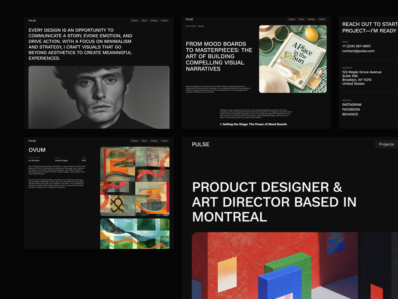 VS Pulse: Free Personal Website Template by Visuals • Supply — Framer ...