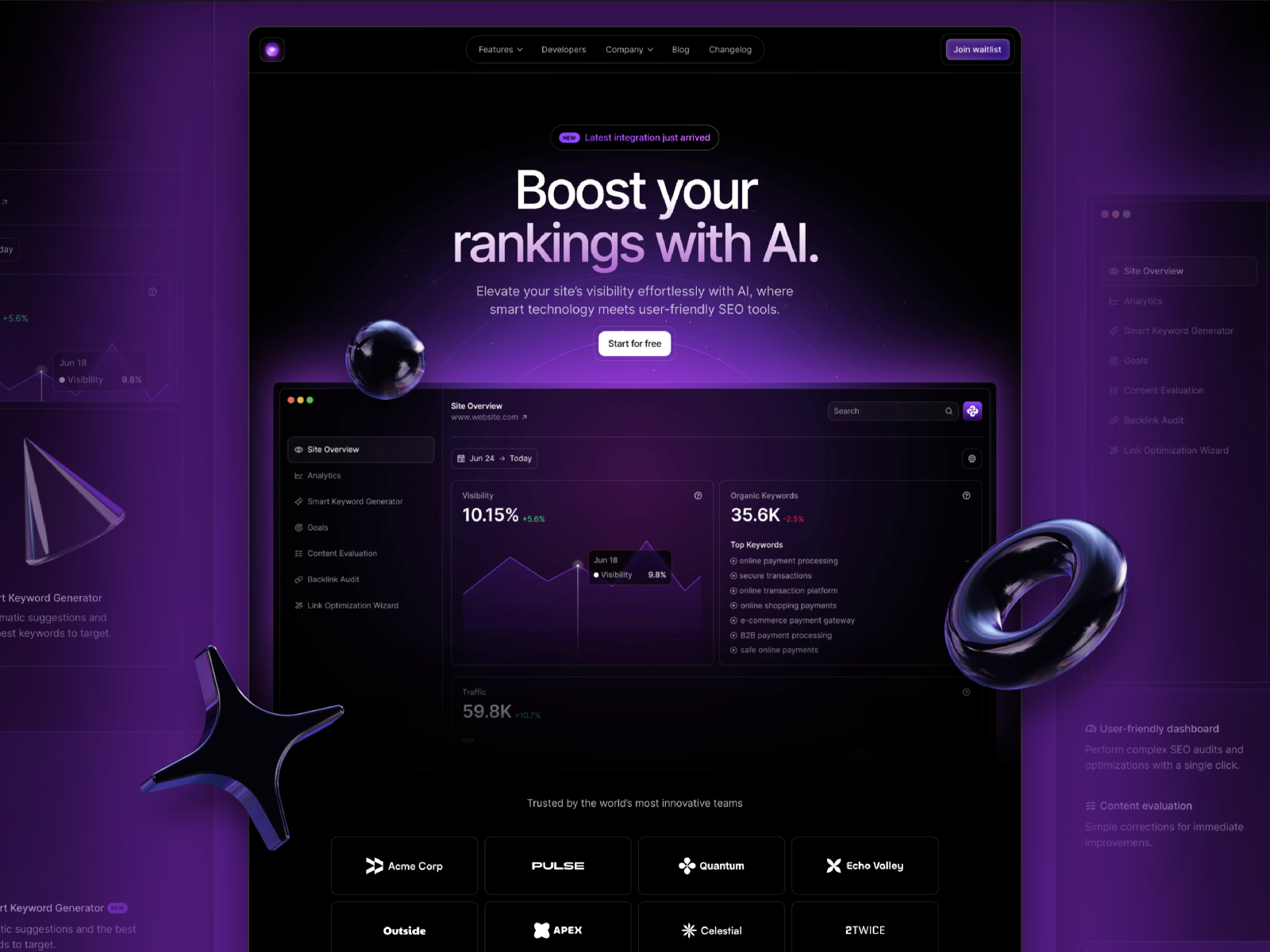 Elements: Free Landing Page Website Template by Framer — Framer Marketplace