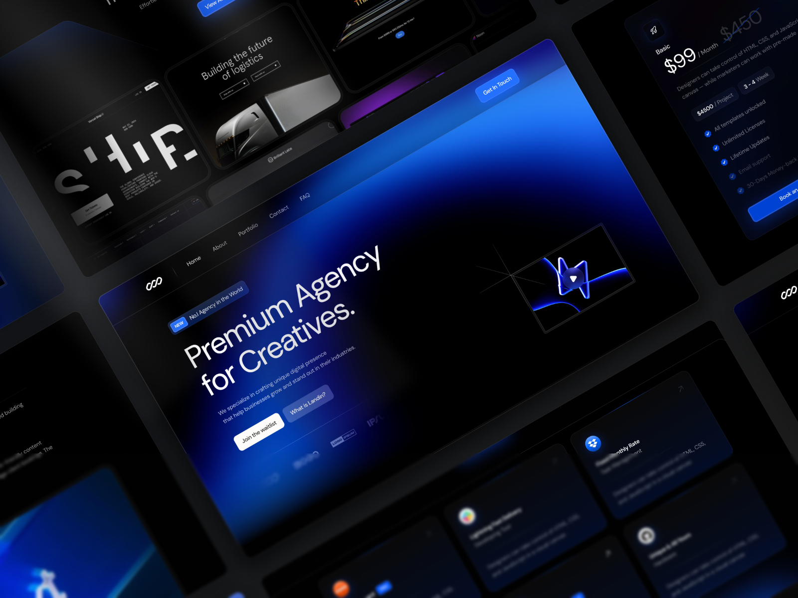 Landin: Free Portfolio Website Template by Westhill Studio — Framer ...