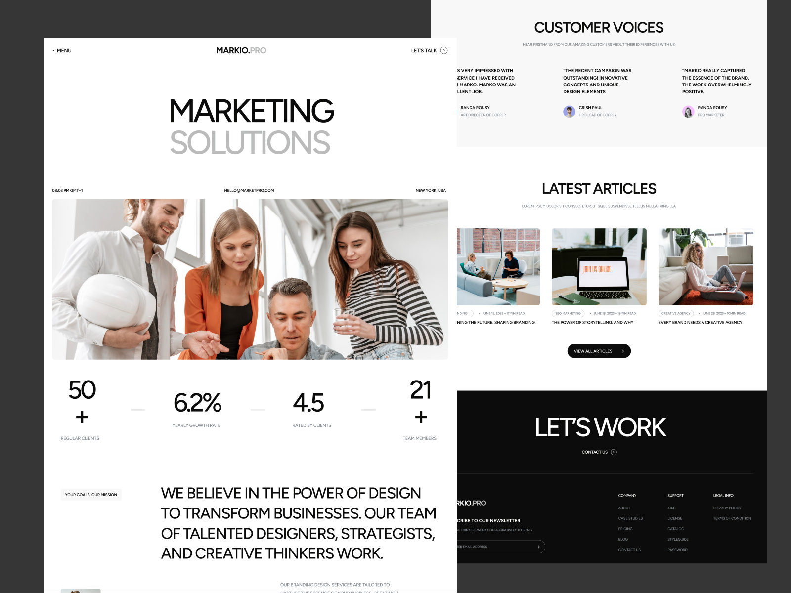 Marko: Free Business Website Template by Finlay Studio — Framer Marketplace