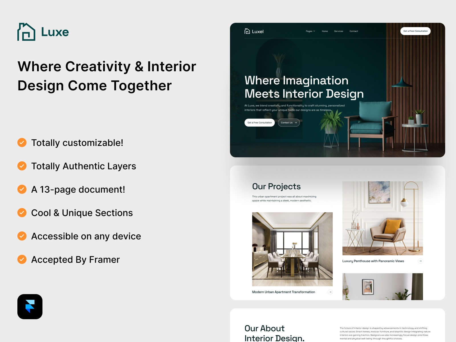 Luxel: Responsive Business Website Template by Framer Web Pro — Framer ...