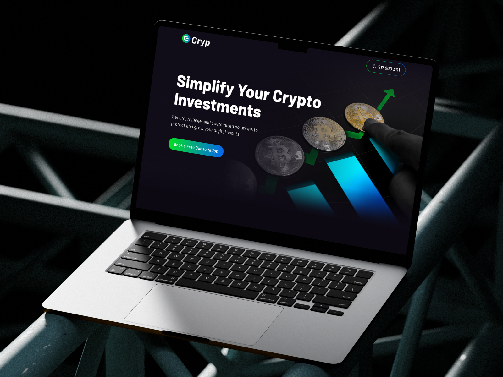 Cryp: Free Agency Website Template by Grooic LLC — Framer Marketplace
