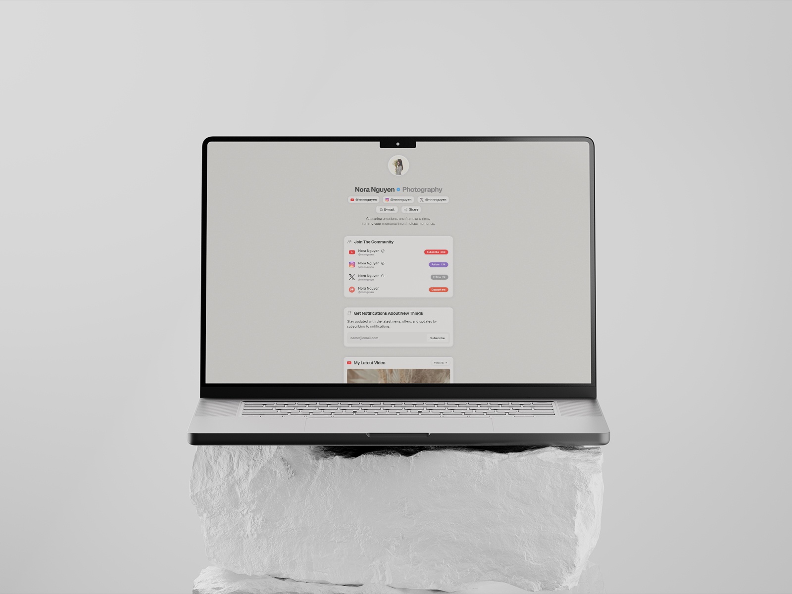 Linkora: Responsive Personal Website Template by Orora Labs — Framer ...