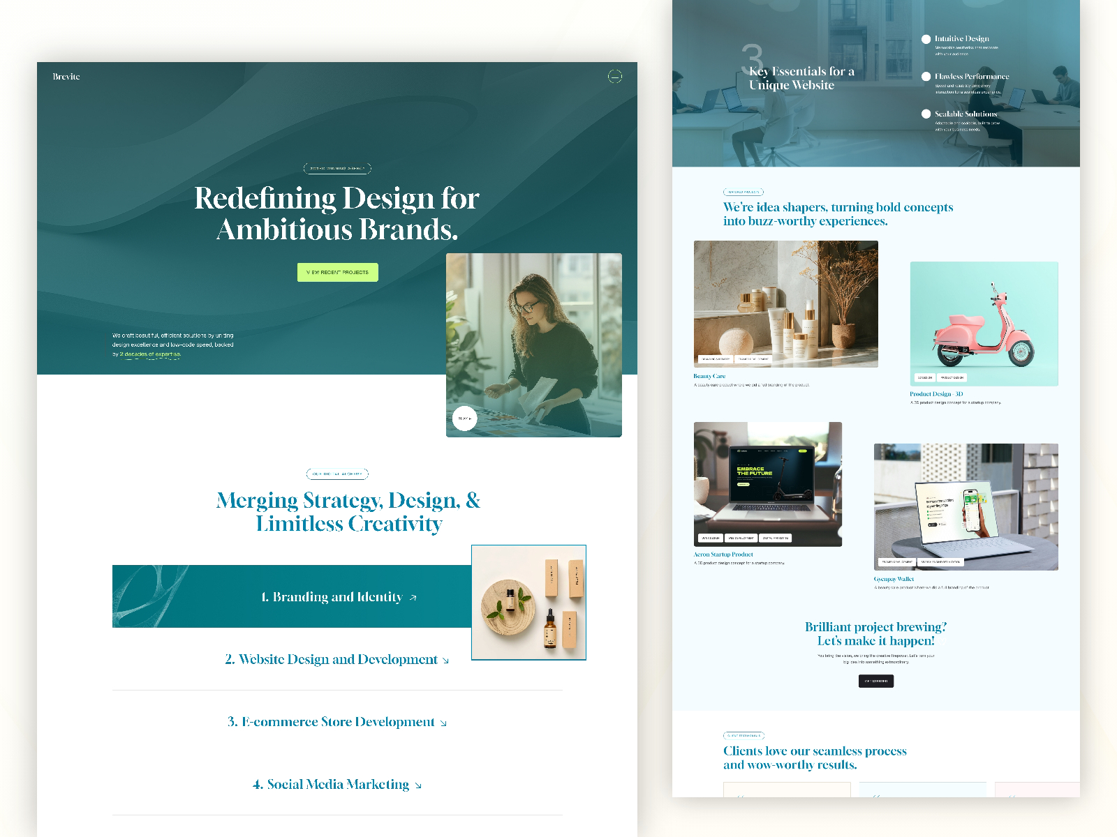 Brevite: Free Personal Website Template by Framerify — Framer Marketplace