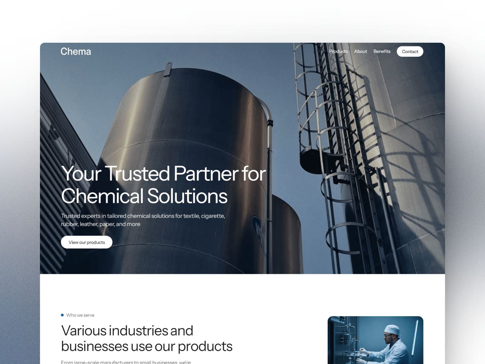 Chema: Free Landing Page Website Template by dianadia amira — Framer ...