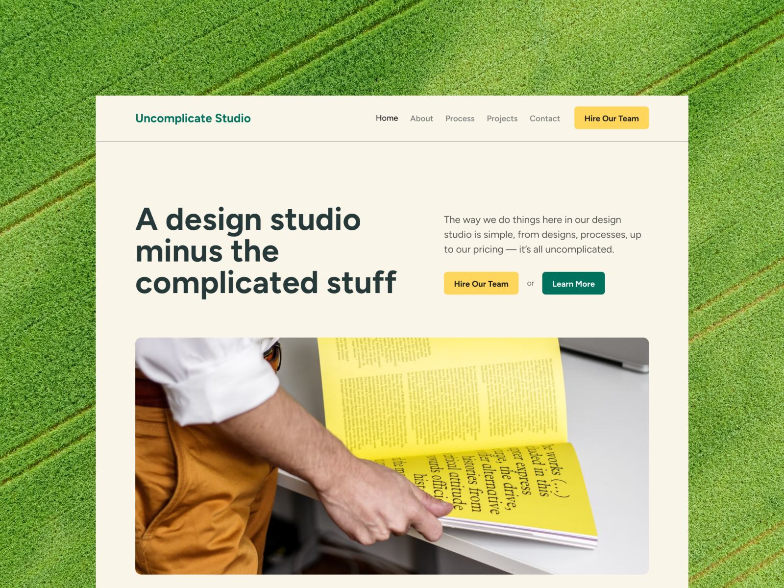 Uncomplicate: Free Portfolio Website Template by Bunny Hop Creatives ...