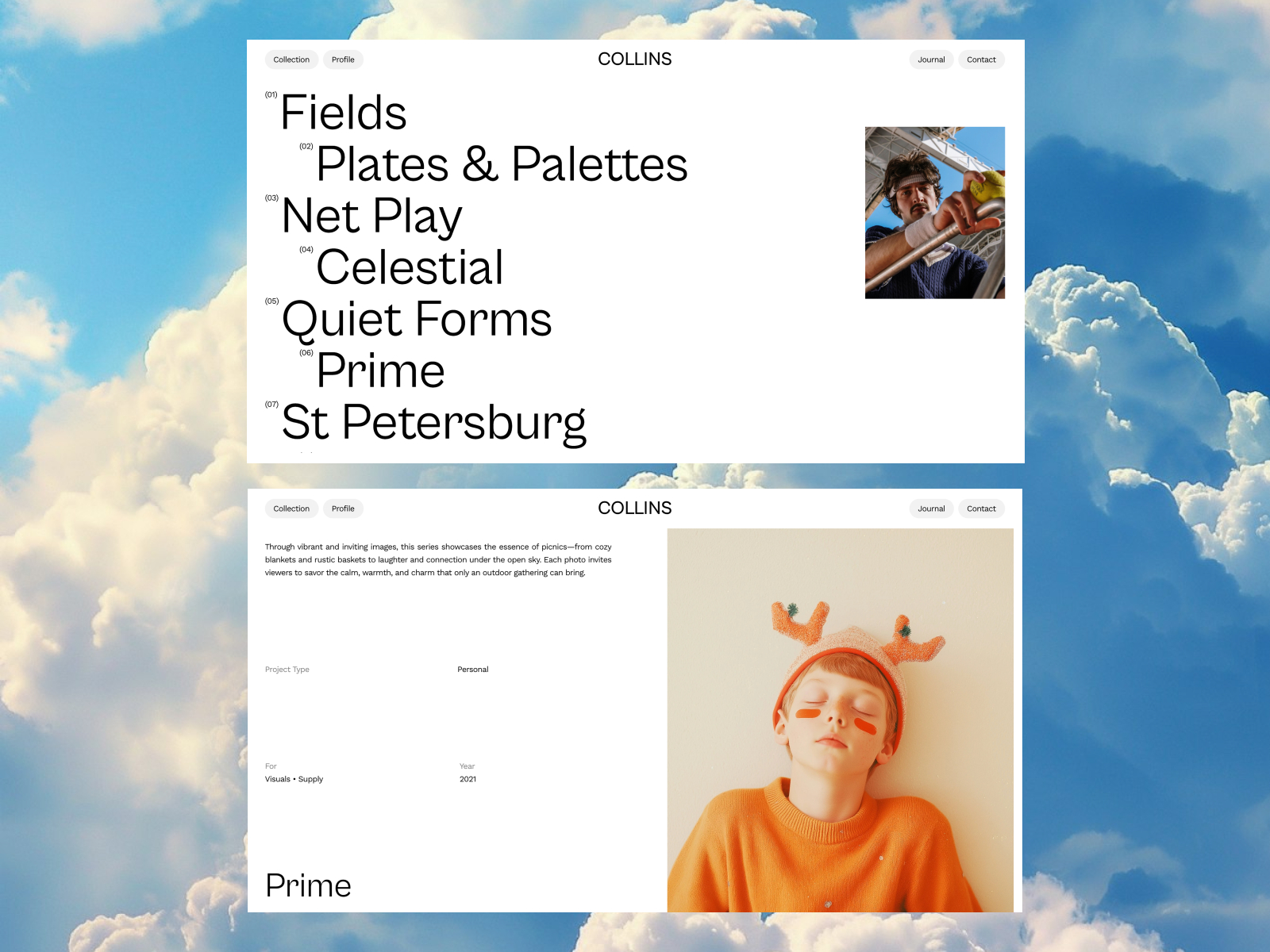 CollinsPhoto: Free Portfolio Website Template by Visuals • Supply ...