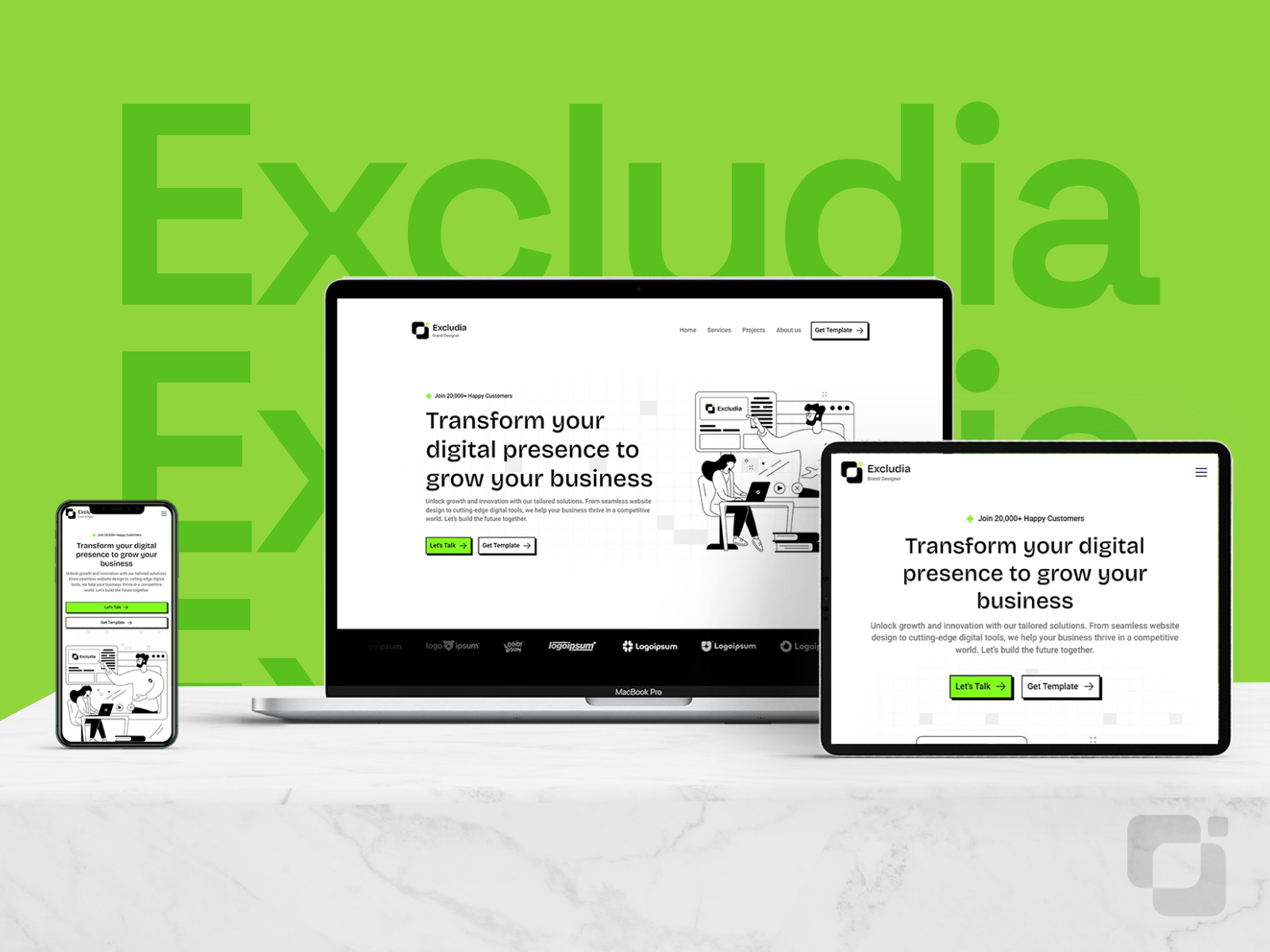Excludia : Free Agency Website Template by Framer Geeks — Framer ...