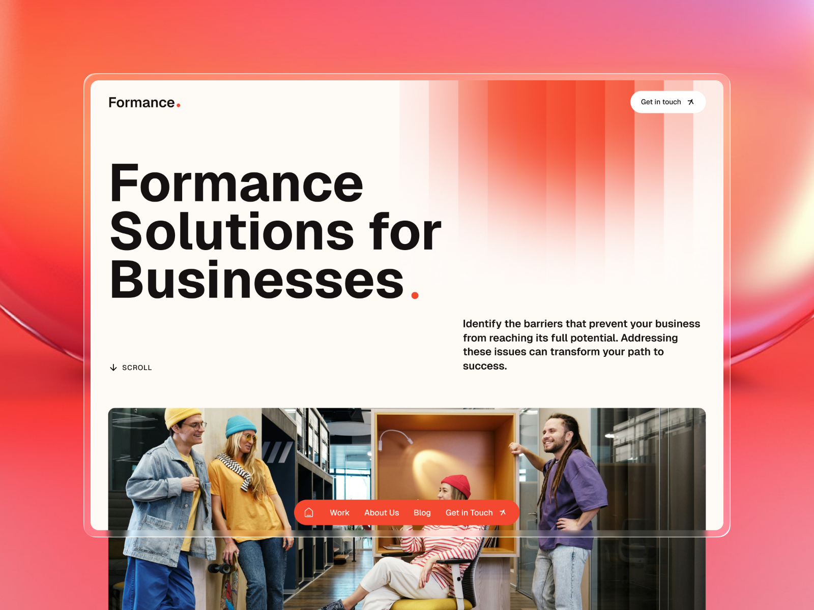Formance: Free Portfolio Website Template by Amani — Framer Marketplace