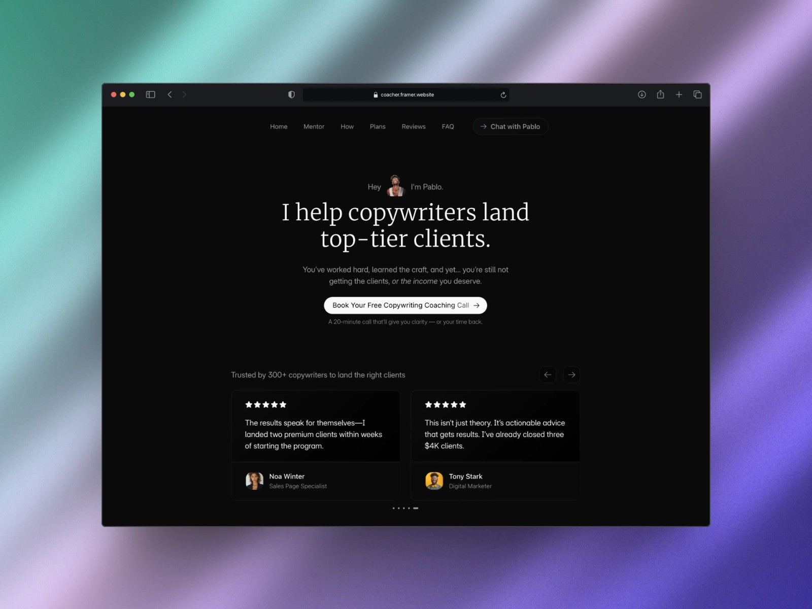 Coacher: Responsive Personal Website Template by Mike | PixlJoy Design ...