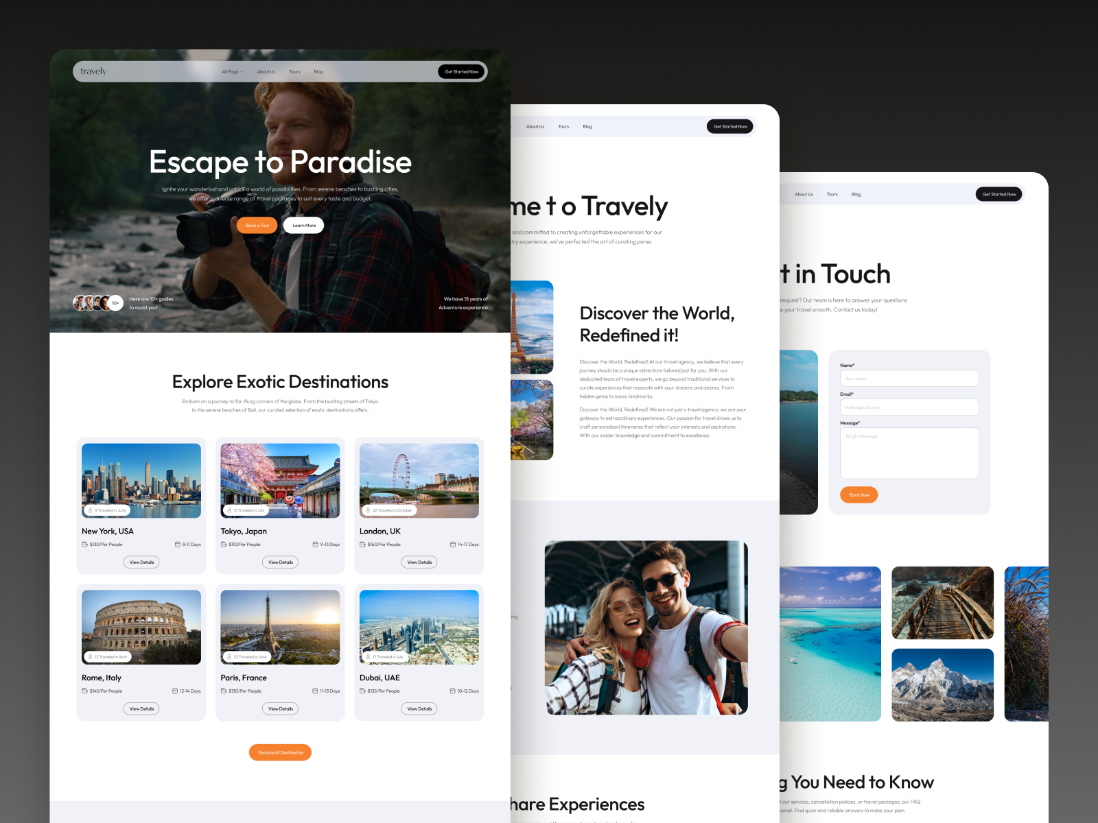 Travely: Responsive Agency Website Template by Framer Web Pro — Framer ...