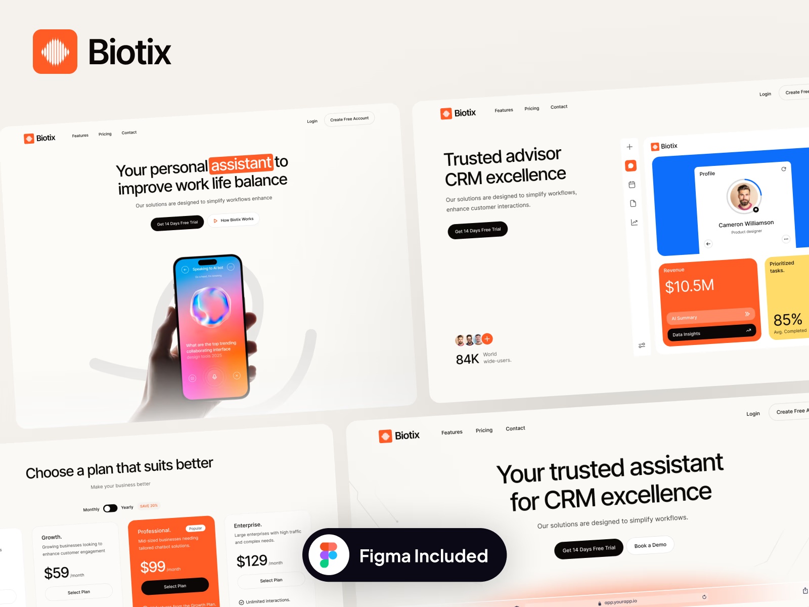 Biotix: Responsive Business Website Template by Framerbite — Framer Marketplace