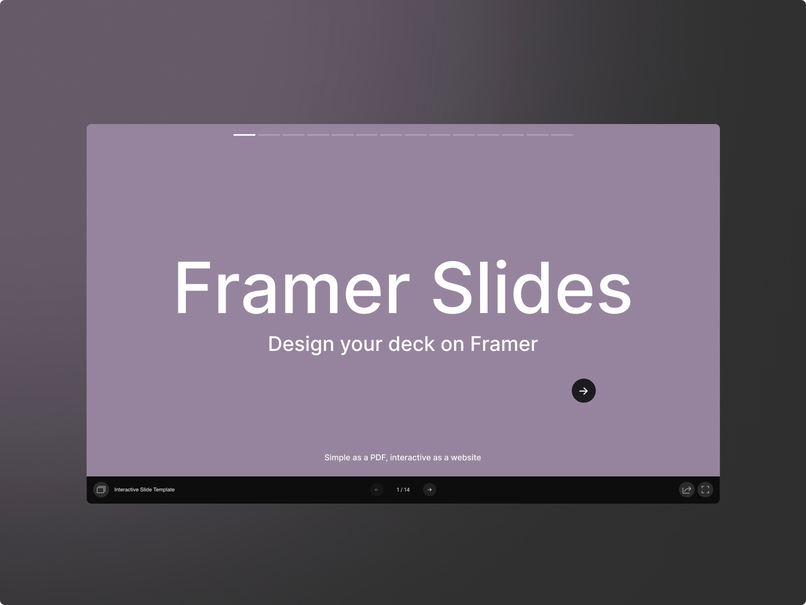 Slides: Responsive Portfolio Website Template by Seungmee Lee — Framer ...