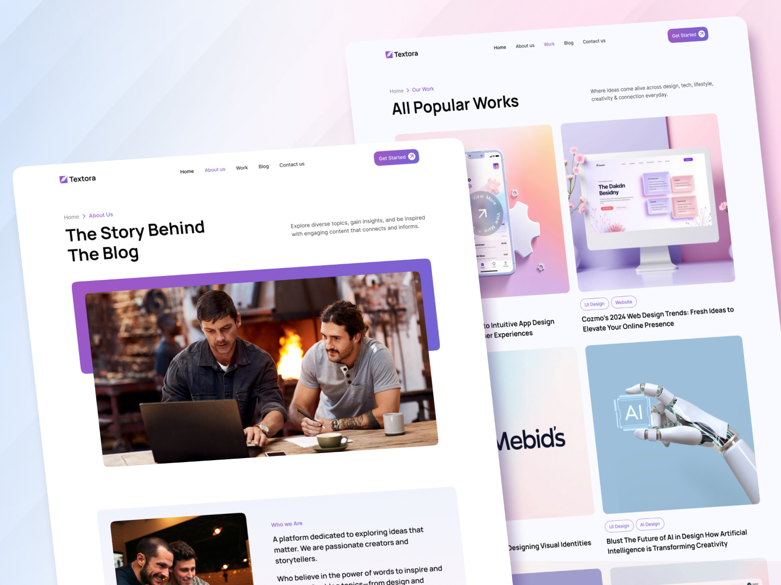 Textora: Responsive Blog Website Template by Design Monks — Framer ...