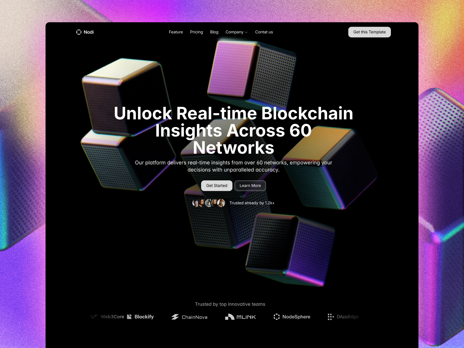 Nodi: Free Startup Website Template by Green Yang — Framer Marketplace