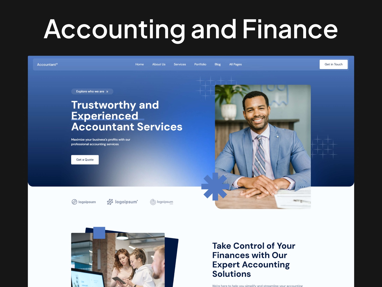 Accountant: Responsive Business Website Template by fourtwelve — Framer ...