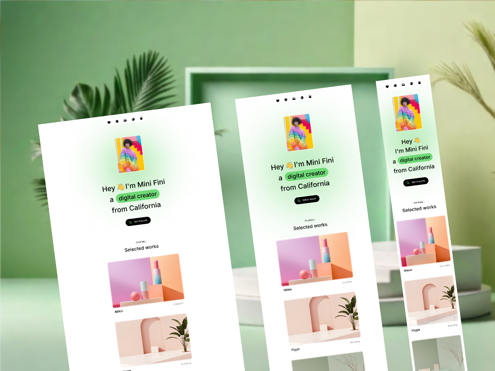 Mini fini: Free Personal Website Template by Ulvin — Framer Marketplace