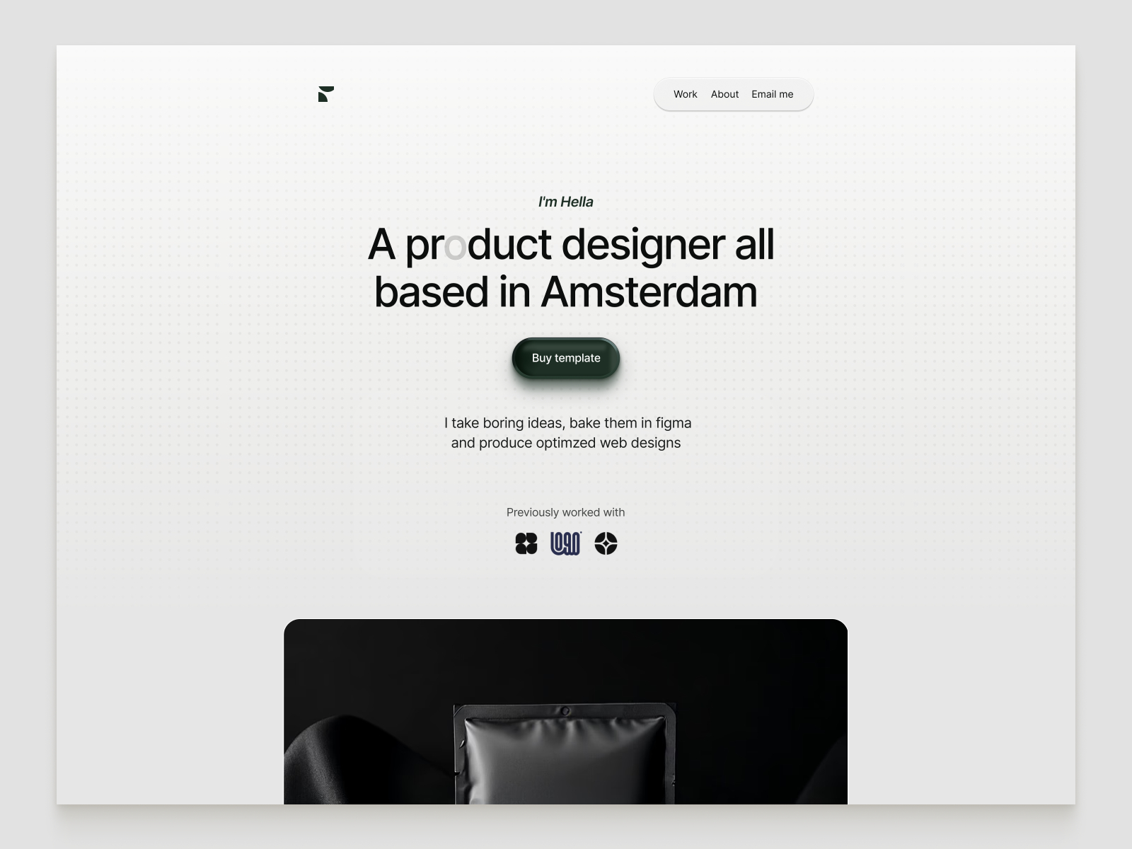 Hella: Responsive Personal Website Template by KIBERU YAHAYA — Framer ...