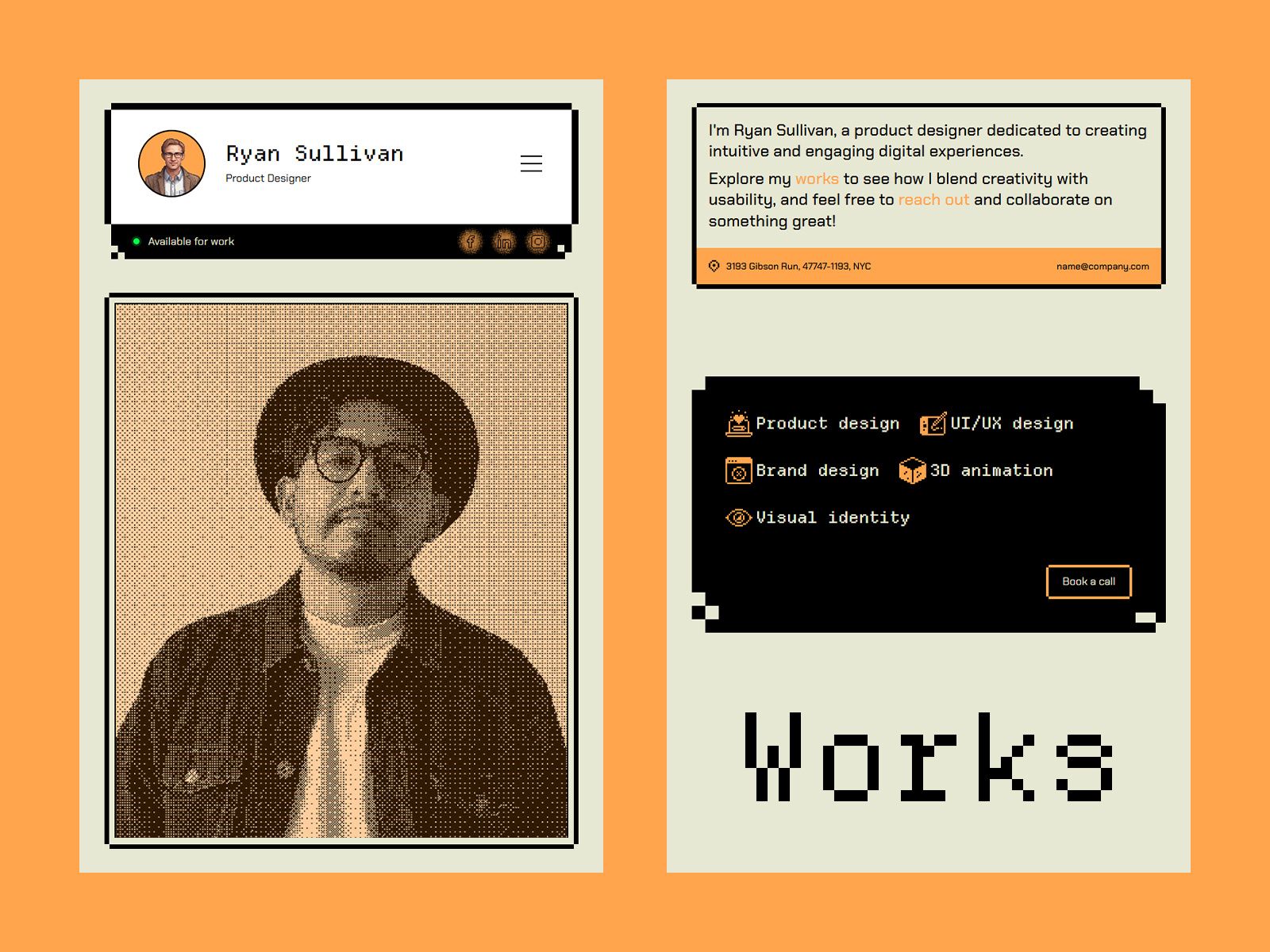 Ryan Sulliva: Free Personal Website Template by Starterrr — Framer ...