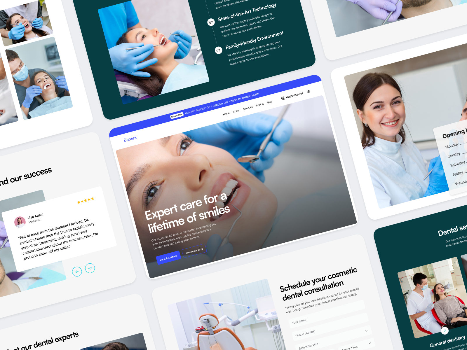 Dentex: Free Health Website Template by Rixson — Framer Marketplace