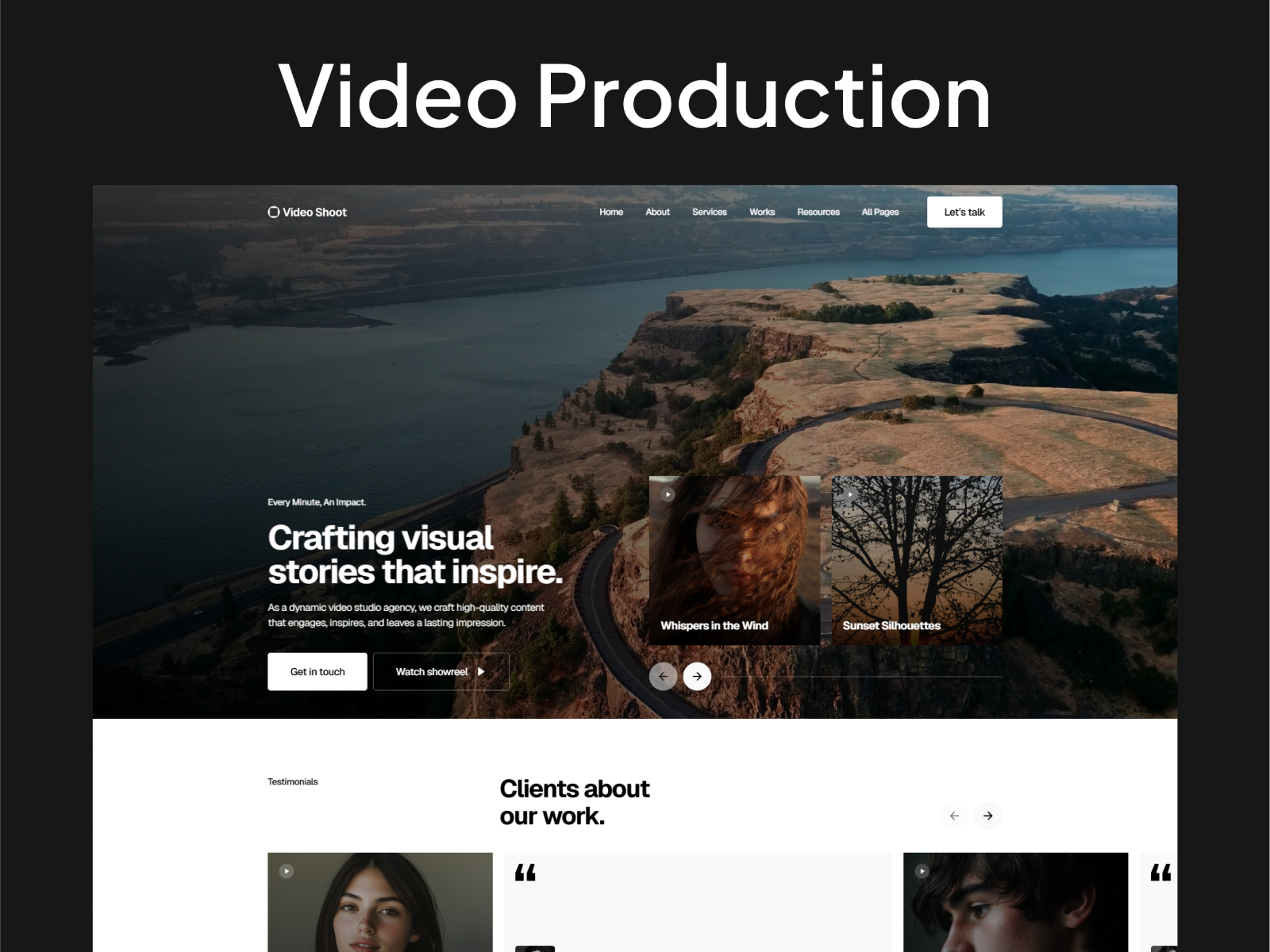 Videoshoot: Responsive Portfolio Website Template by fourtwelve ...