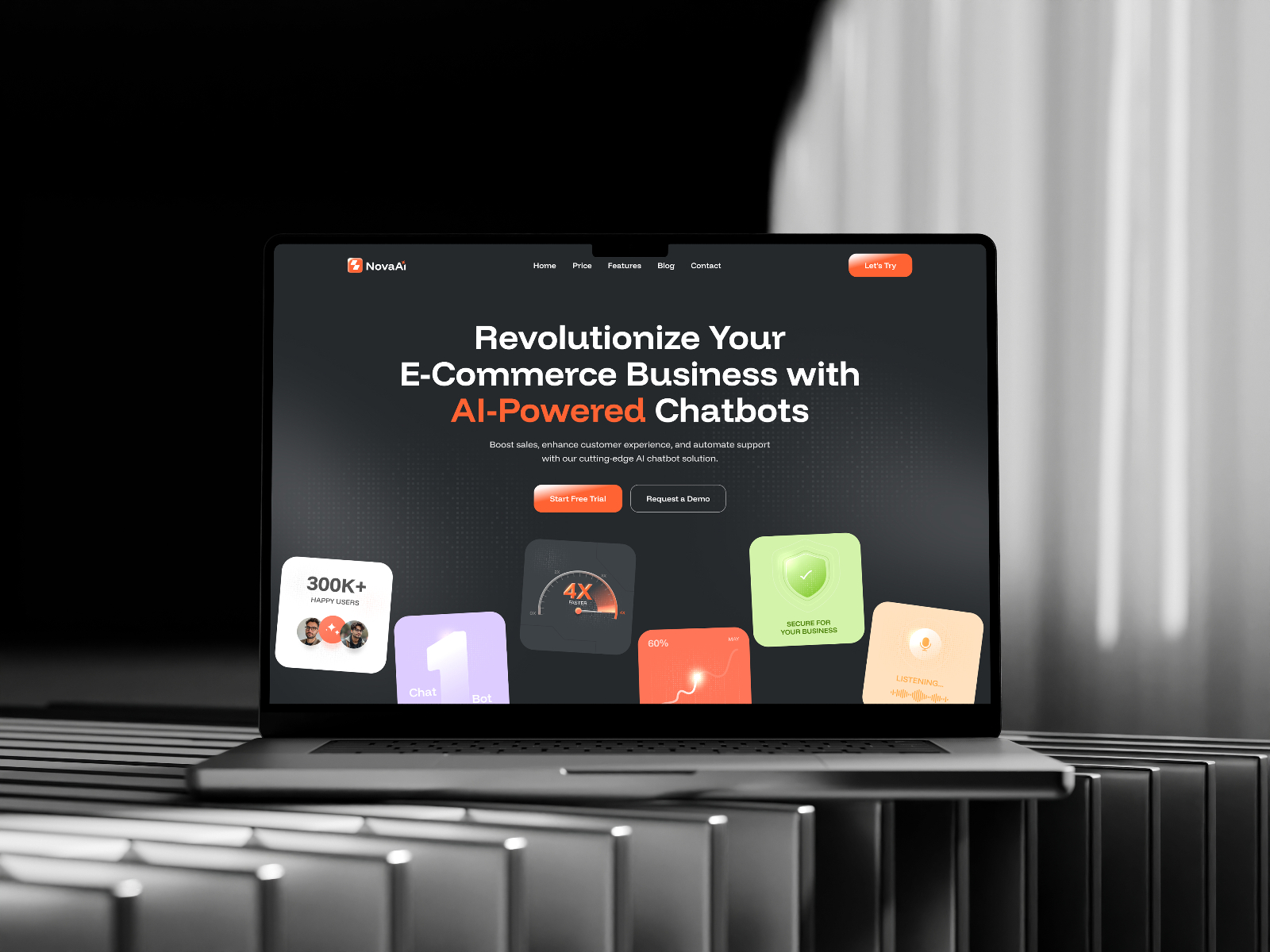 NovaAI: Responsive SaaS Website Template by Grabui Library — Framer ...